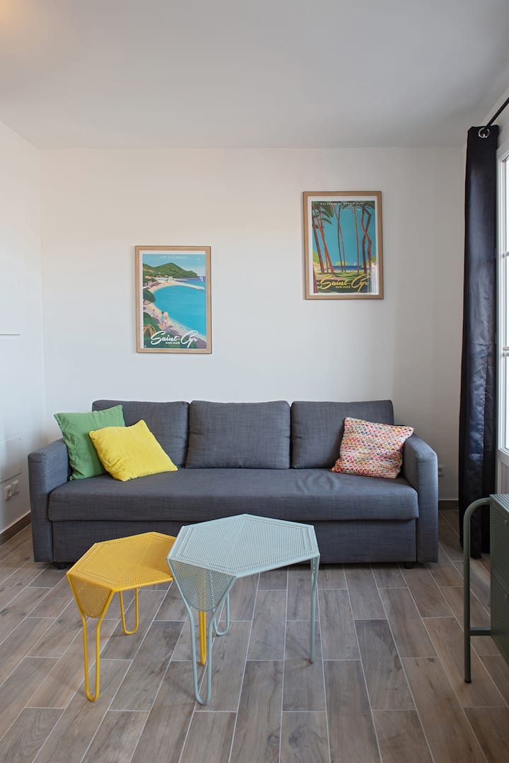 Grand Appart Climatisé Avec Fibre Terrasse Vue Mer - Toulon