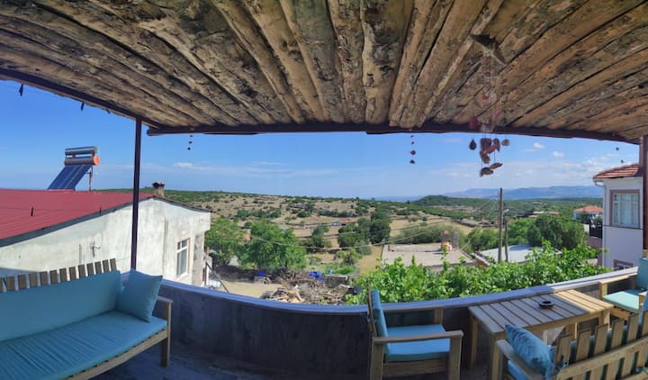 Kocaköy Assos şöMineli Taş Ev - Çanakkale