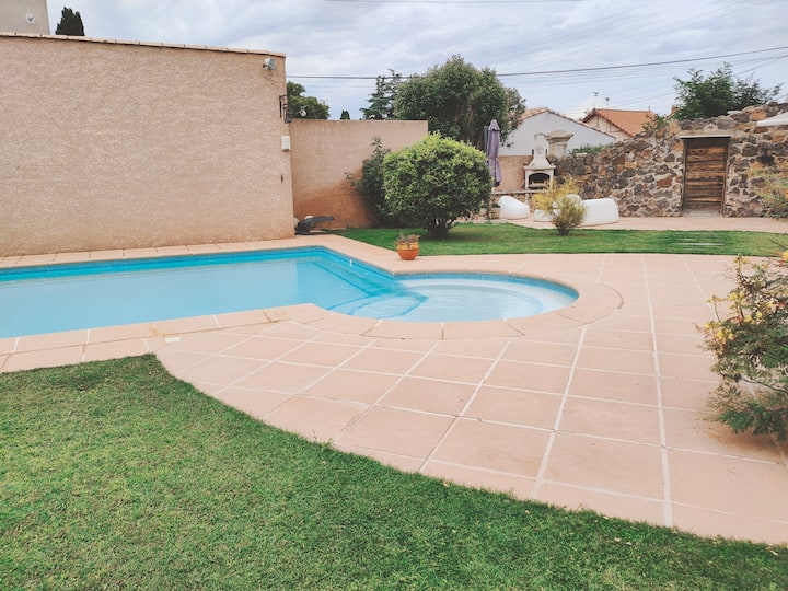T2 Très Calme Climatisé Wifi Piscine - Marseillan