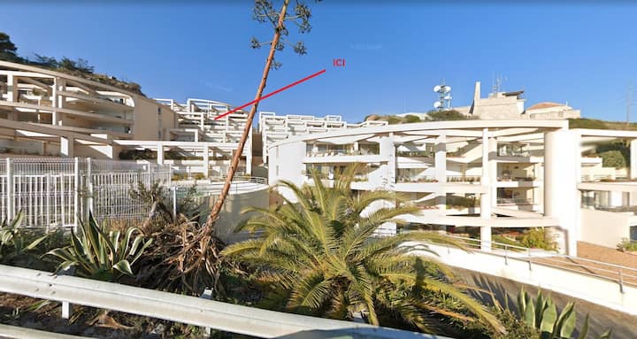 Studio Terrasse, Piscine, Parking Vue Mer Et Port - Sète