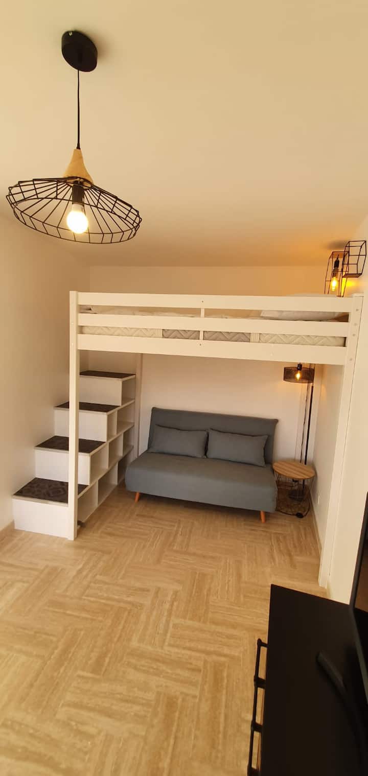 Studio Moderne + Piscine + Parking - Mandelieu-la-Napoule