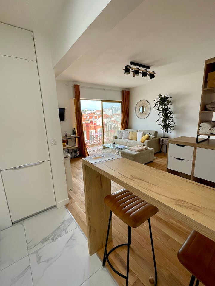 Superbe Studio Dernier éTage, Biarritz Centre. - Bidart