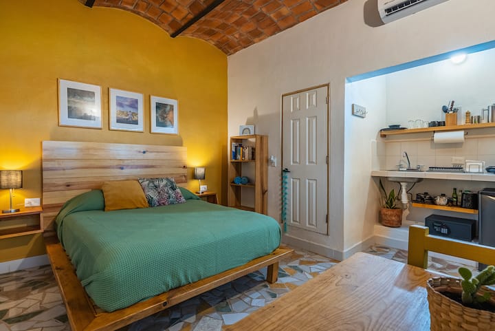 Studio 1 Cuadra Mar/ac /Cocina/terraza/fibraoptica - Sayulita