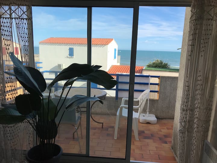 Superbe Appartement Vue Mer Accès Direct Plage - Frontignan
