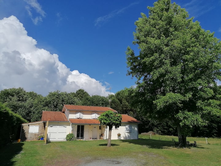 Petite Maison Mitoyenne A Maison Principale - Marcheprime