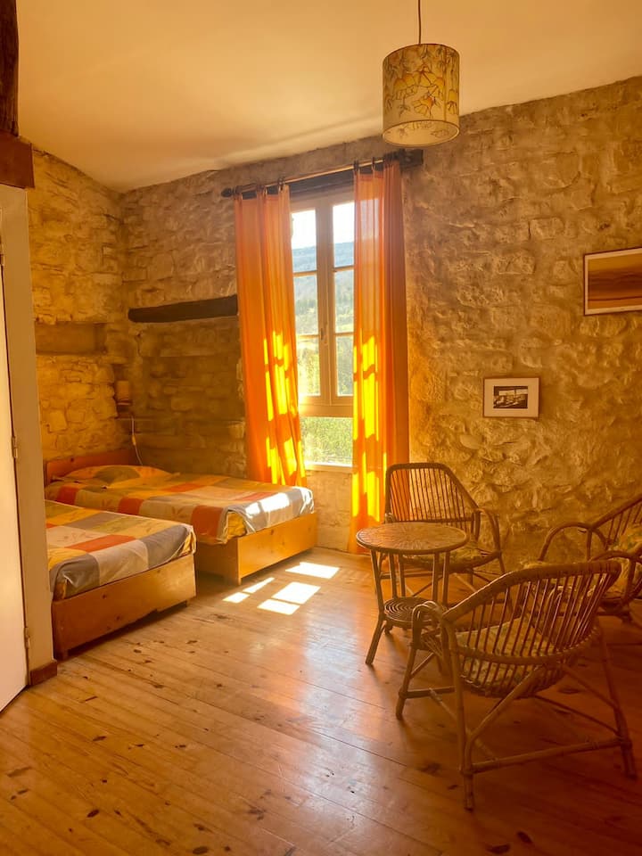 Chambre Pic Avec Vue Jardin (Max 3p) - Rennes-les-Bains