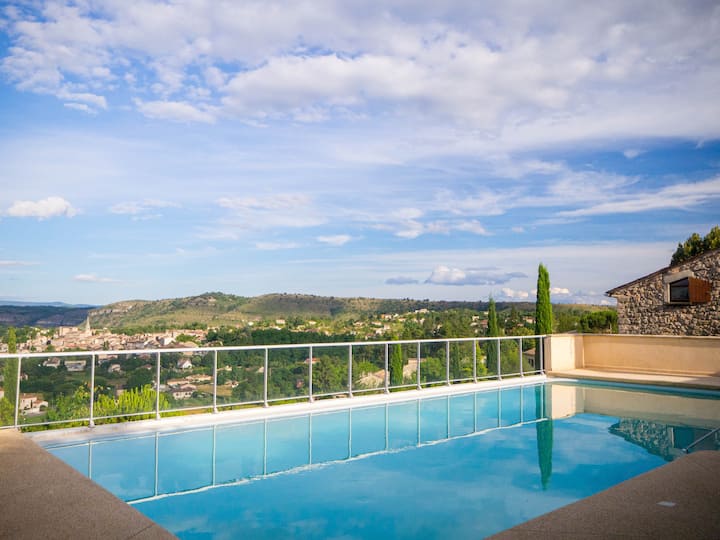 Gite Location Climatisé Avec Piscine En Ardèche - Largentière