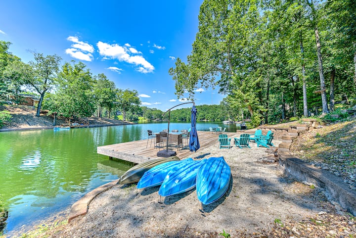Paddlers Paradise, Lakefront With Private Dock - Bella Vista, AR