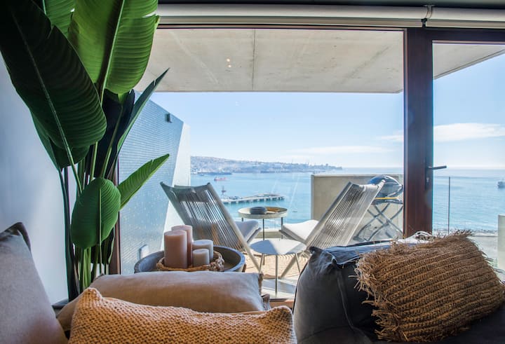 Departamento B Vista Privilegiada Cerro Barón - 瓦爾帕萊索