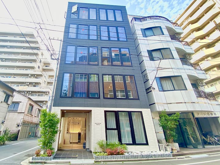 上野2分・浅草寺徒歩15分・駅6分・ 1.8ｍベッド28.06㎡・キッチン・エレベーター・402室 - Asakusa