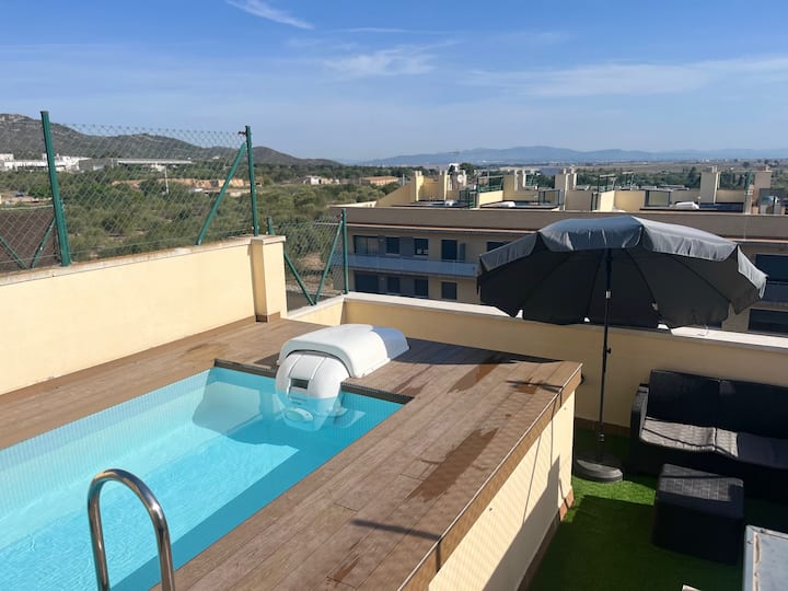 ÁTico Con Piscina Privada Y Zona Chill Out - La Ràpita