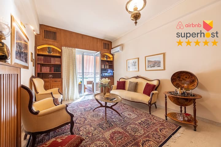 5★luxurious Apartment - 2 King Beds @Athens Center - Atene