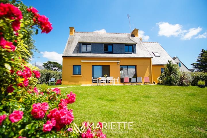 -Gaïa- Maison Familiale Vue Mer Et Jardin Dourveil - Névez