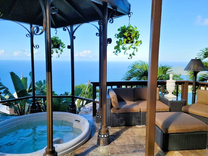 Stunning Tower House With Hot Tub And Daily Maid - Saint Thomas