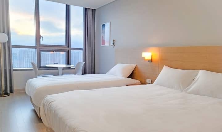 [ 3인 패밀리룸 ] 달빛스테이 송도의 매력적인 레지던스 - Incheon