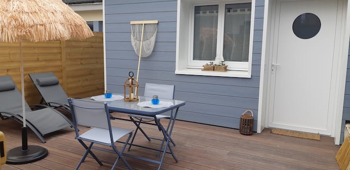 "La Mer Bohème", Patio, Parking Privé, 8 Mn Plage - Le Portel