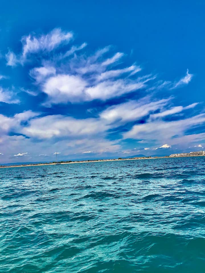 Exceptionnel Grand Studio Vue Mer, Port Et Etangs - Plage de Palavas-les-Flots