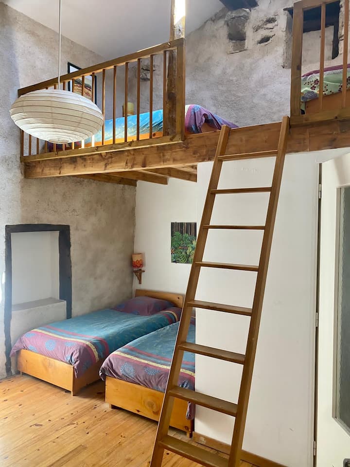 Chambre Puma Avec Mezzanine (Max 5p) - Rennes-les-Bains