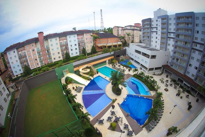 Apto Encantador Em Flat Com Piscinas E Muito Lazer - Rio Quente
