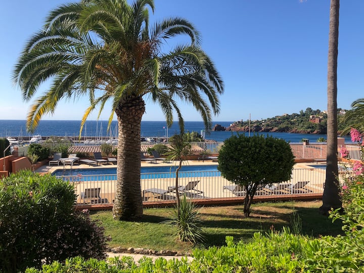 Studio Familial Climatisé Front De Mer Et Piscine. - Théoule-sur-Mer