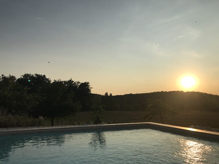 Maison De Campagne Au Calme Avec Piscine - Gourdon