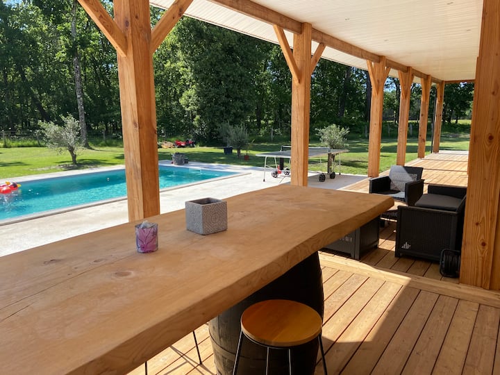 Magnifique Villa Avec Piscine Et Spa Au Calme - Carcans