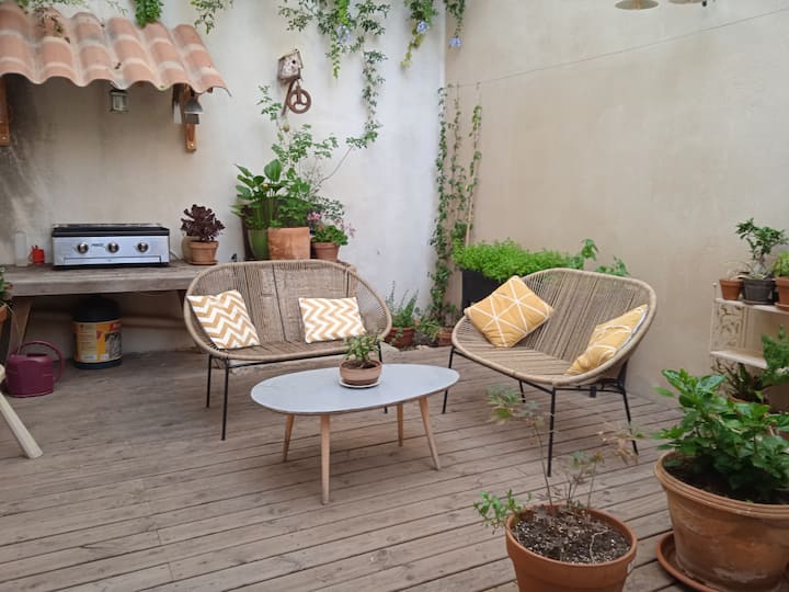 Agréable Maison De Ville Avec Patio - Pérols
