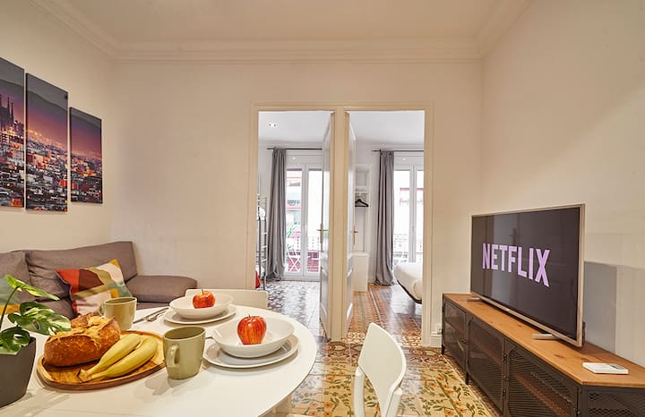 Sunny 3bd Nr Sagrada Familia Wifi Smart Tv / Ac - Cerdanyola del Vallès