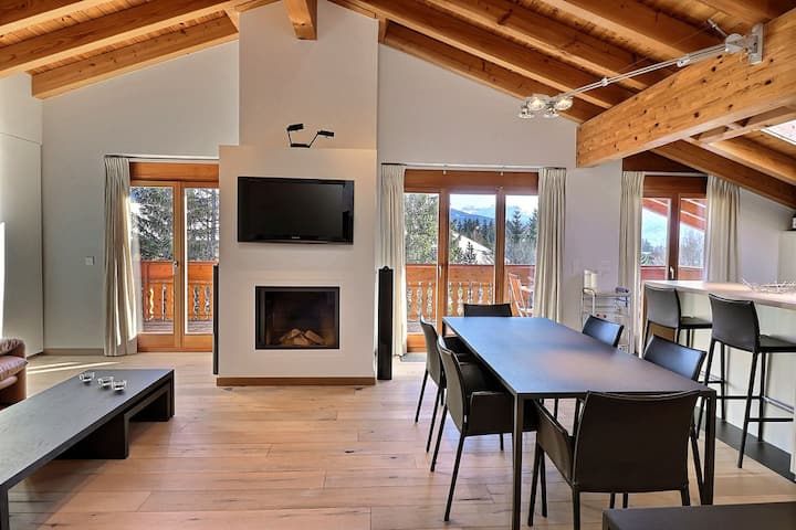 Grand Appartement De 4,5 Pièces Proche Du Golf - Crans-Montana