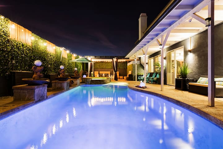 Coachella Redesigned House Pool/spa/games/firepit - California