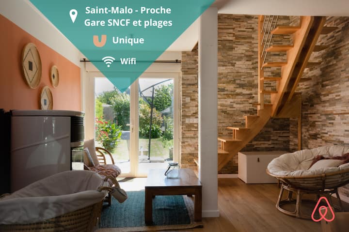 ⭐Savannah⭐maison Spacieuse⭐ 4ch⭐jardin⭐saint Malo⭐ - Saint-Malo