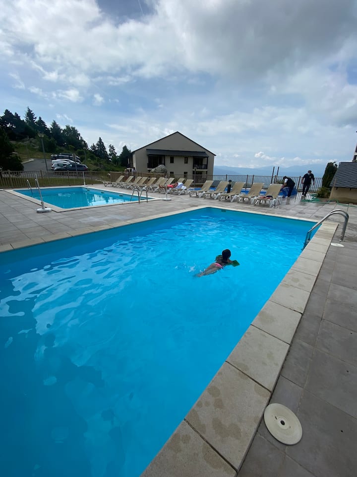 Studio En Résidence Avec Piscine - Font-Romeu-Odeillo-Via