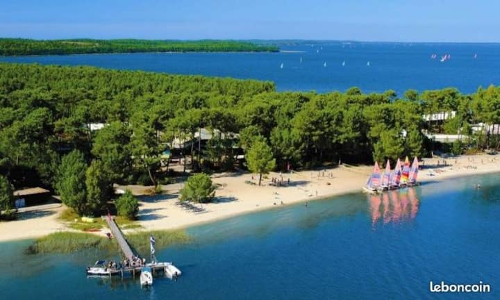 Charmant T2 Dans La Pinéde Plein Sud Avec Piscine - Carcans