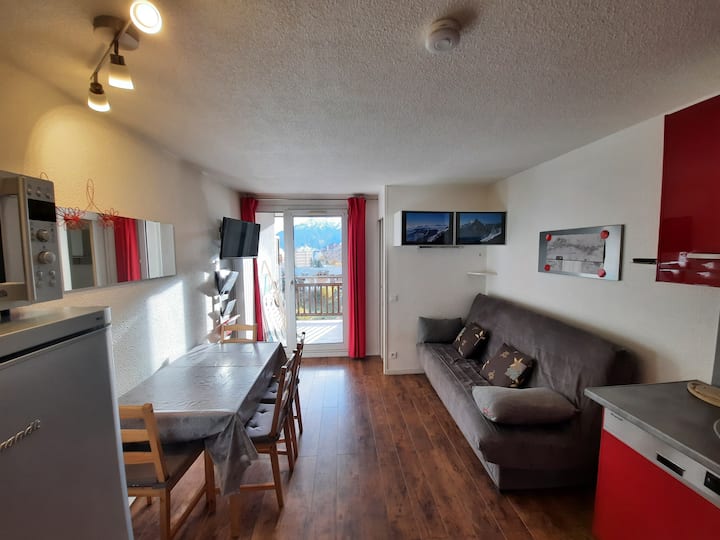 4-5 Person Apartment With Panoramic South-facing View Les Deux-alpes - Les Deux Alpes