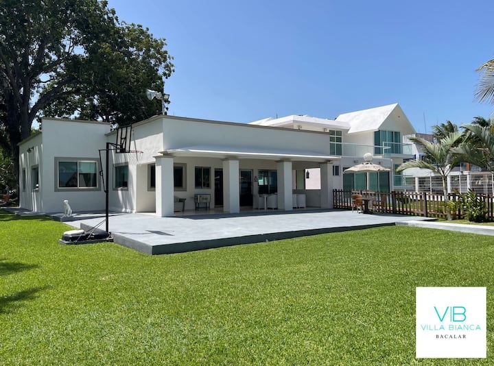 Villa Bianca Deluxe Villa With Amazing Lagoon View - Bacalar