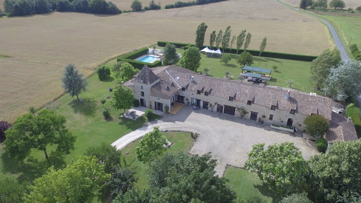 La Colombiere Farmhouse With Private Heated Pool - Lauzun