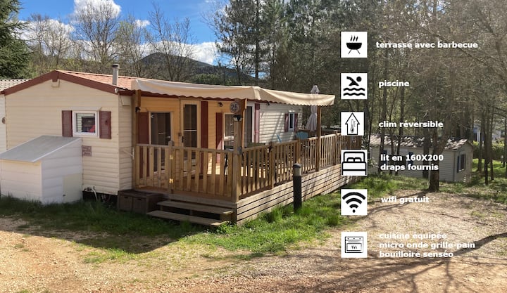 25 Très Grand M-home Calme Nature Clim L-linge 4p - Bédarieux