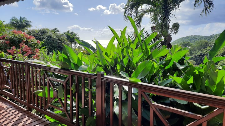 Ylang Ylang Bas De Villa Vue Mer 800m De La Plage - Deshaies