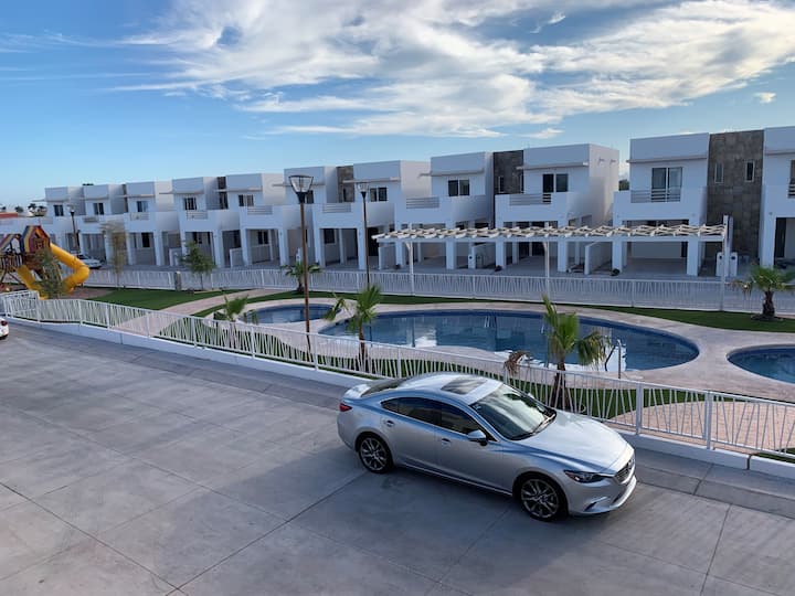 Casa Atardeceres~playa Cerca & Alberca Compartida - San Carlos