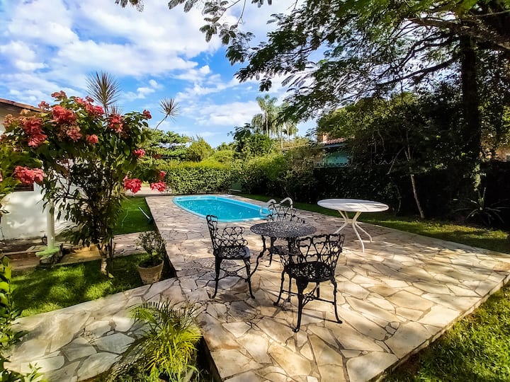 Ubatuba Itaguá Casa Com Piscina E Chalé - Ubatuba