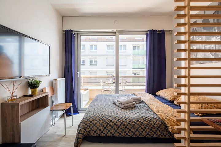 Studio Indépendant Balcon Wifi Métro Marcadet - Gare du Nord - Paris