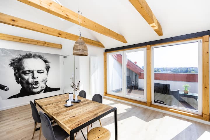ÜBer Leipzigs Dächern/2lofts/2terrassen/4br/2bäder - Leipzig