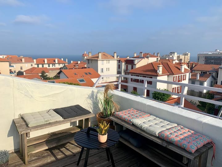 Studio With 360 Ocean Views - Biarritz