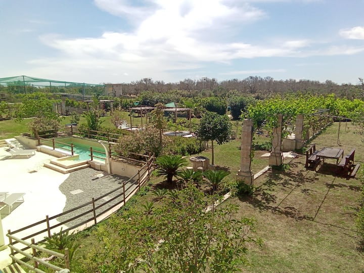 Masseria Salento: Queen Suite Su 2 Piani, Living - Melendugno