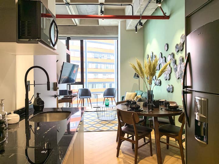 1bd | 1ba Unique Industrial Loft In Condesa | 506 - Mexico City
