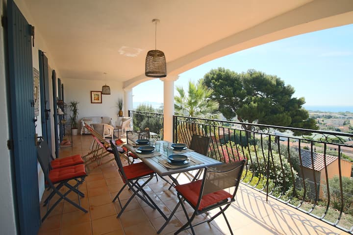 Super T3 Terrasse Vue Mer Panoramique Avec Parking - La Seyne-sur-Mer