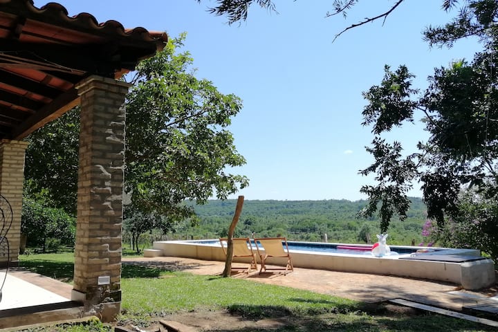 Quinta | 12 Huéspedes | Piscina | Vista úNica - Caacupé