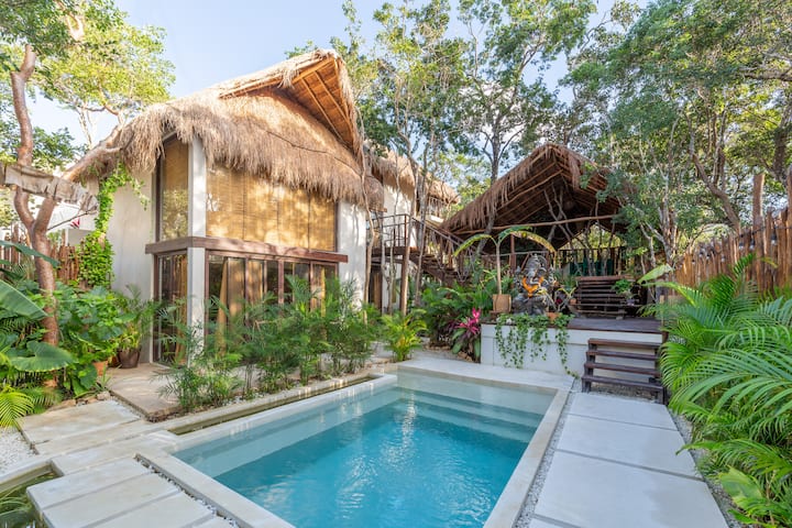 Ikal Bungalows | Jungle Villa | Groups Up To 11 - Riviera Maya