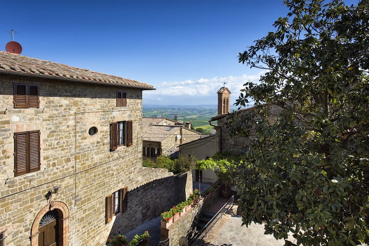 Villa A Vista Fortezza E Val D'orcia Con Jacuzzi - Montalcino