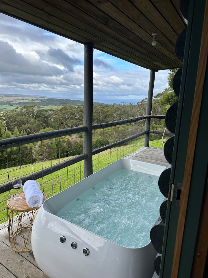 Outdoor Spa Forest Cottage- Amazing Views - Johanna